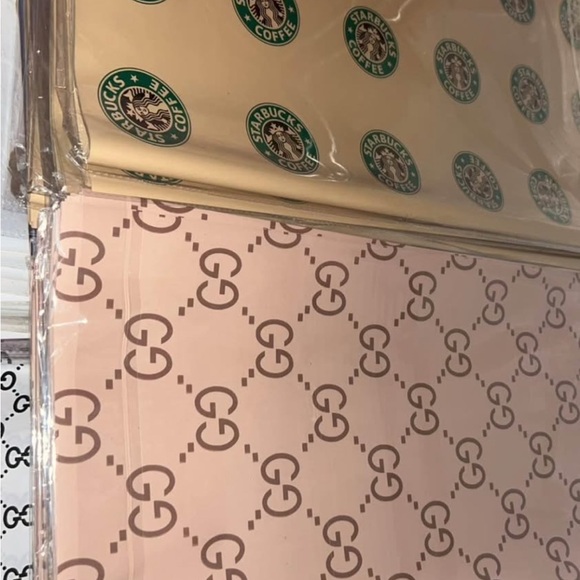 Gucci | Other | Gucci And Starbucks Logo Wrapping Paper | Poshmark